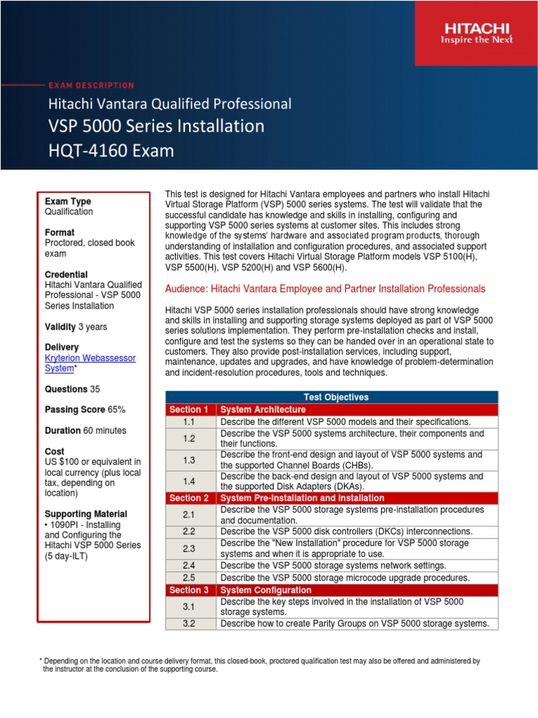 Vsp 5000 Series Installation Hqt 4160 Test Pdf