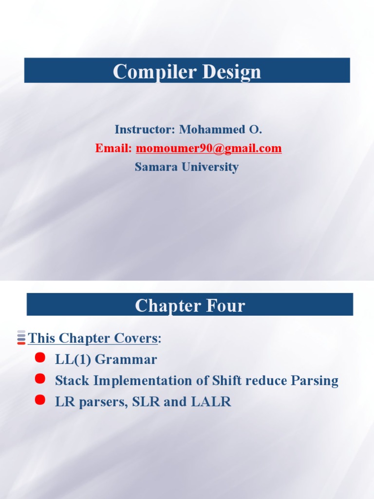 Chapter 4 - Syntax Analyzer1 (Parsing) | PDF | Parsing | Formalism ... Chapter 4 - Syntax Analyzer1 (Parsing) | PDF | Parsing | Formalism ...