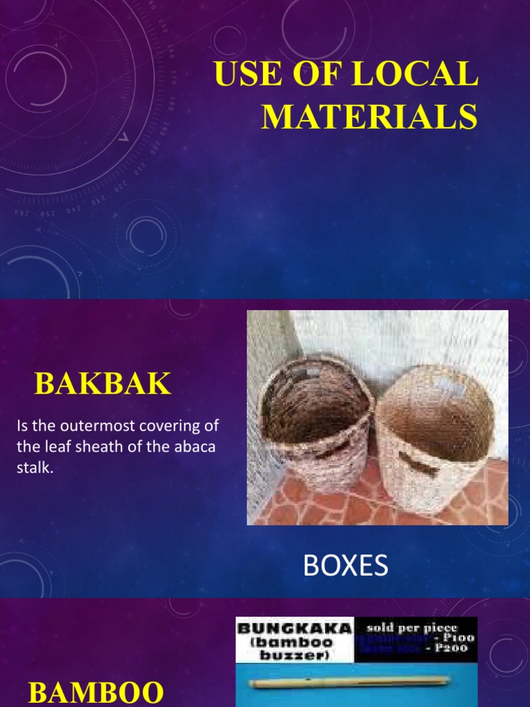 CPAR Use of Local Materials | PDF