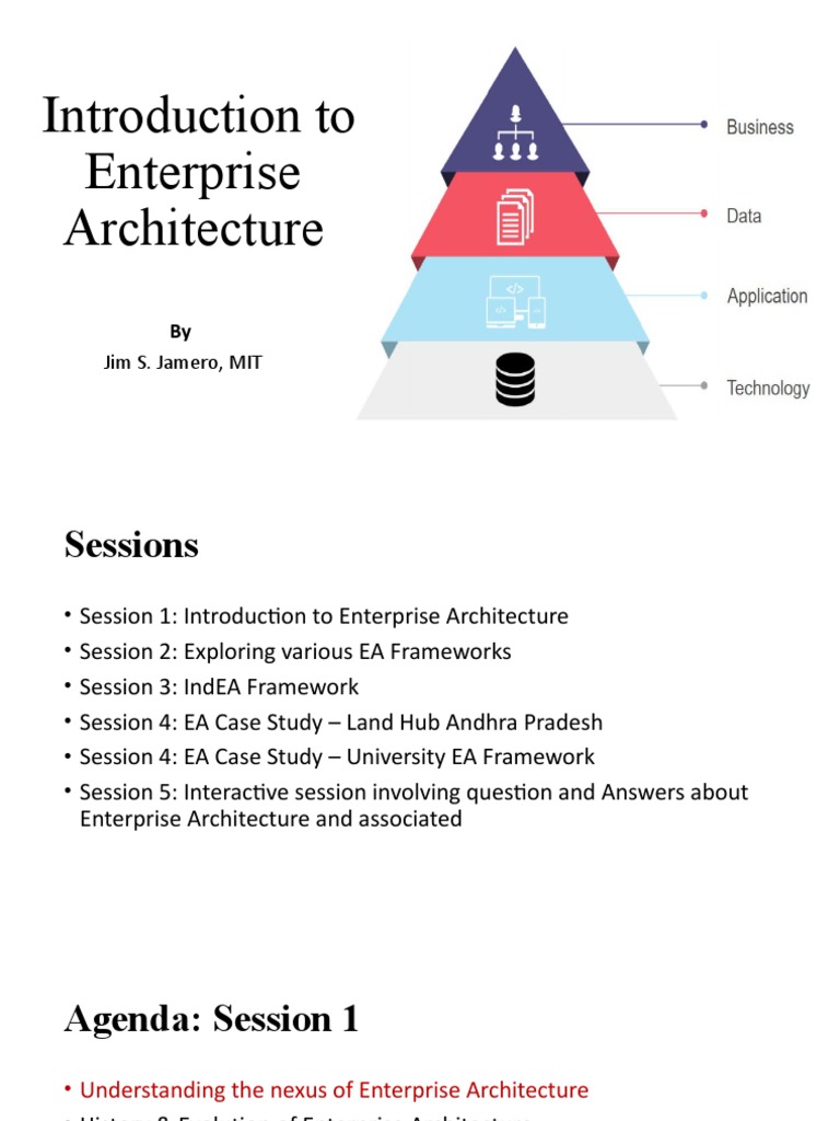 Lesson 1 - Introduction To Enterprise Architecture | PDF