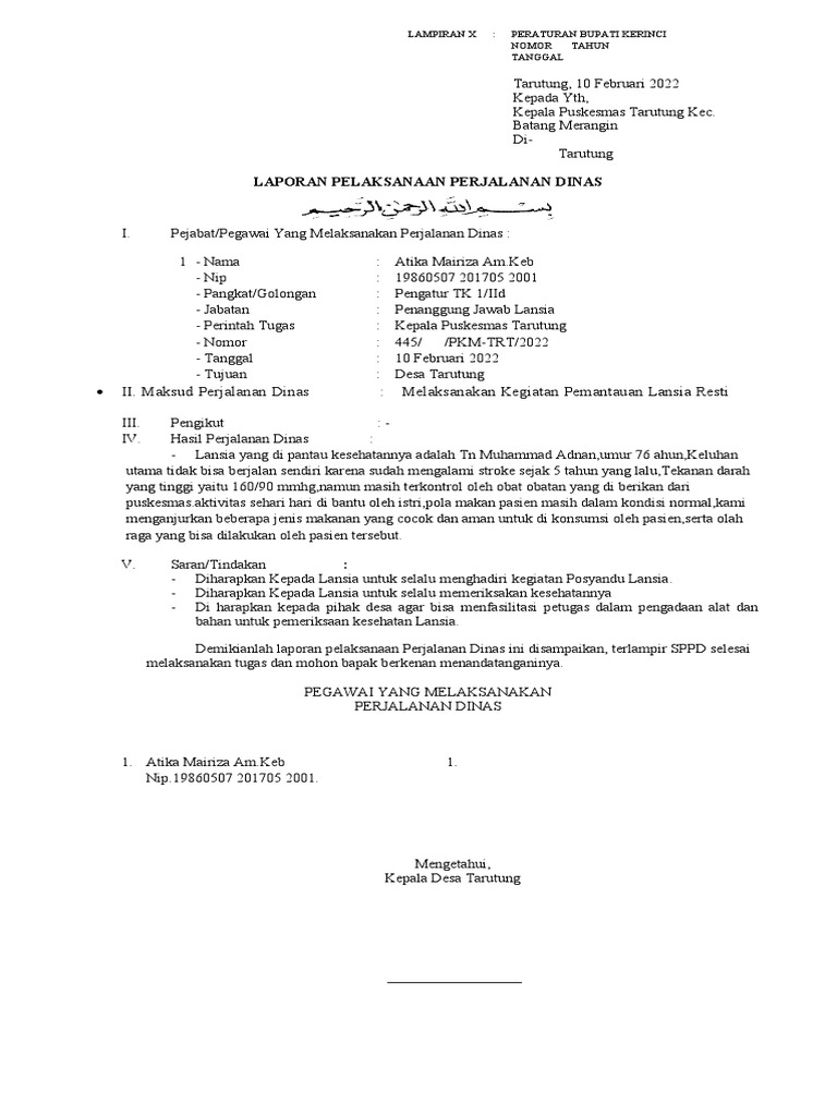 LPD Lansia Resti 22 | PDF