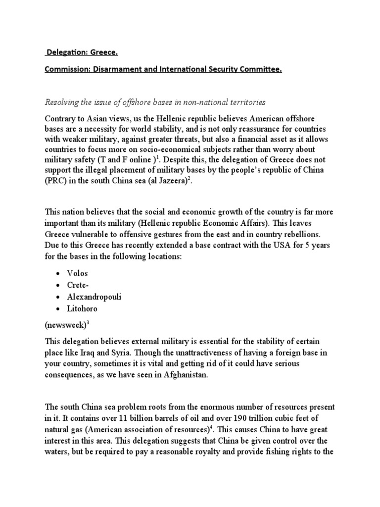 Position Paper Draft | PDF | China | World Politics Position Paper Draft | PDF | China | World Politics