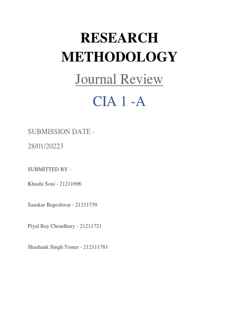 Research Methodology | PDF | Consumer Behaviour | Behavior