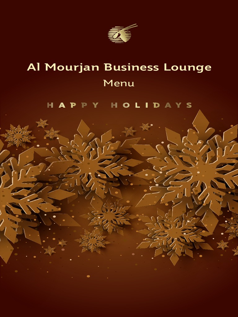 Al Mourjan Business Lounge Menu | PDF | Drink | Tea