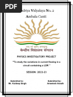 XII Physics Investigatory Project On LDR | PDF | Electrical Resistance ...