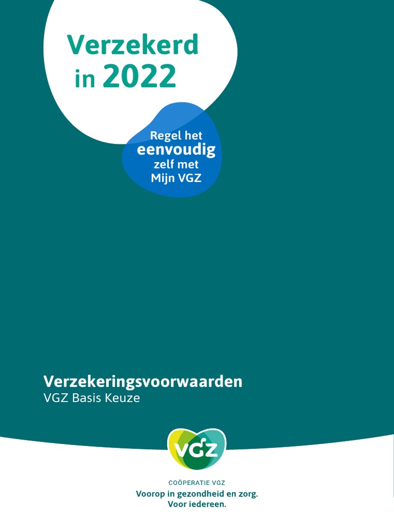 d0099 VGZ Voorwaarden Basis Keuze 2022 | PDF