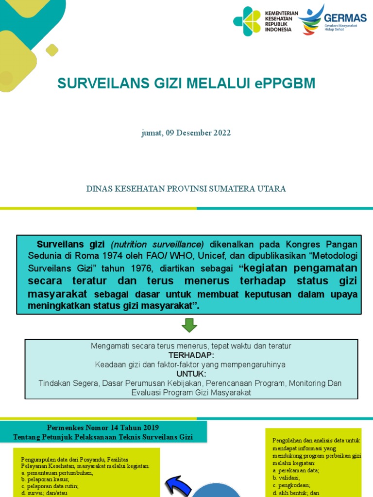 Surveilans Gizi Melalui EPPGBM Prov Sumut - 221122 | PDF | Pengembangan Diri | Kesehatan Holistik