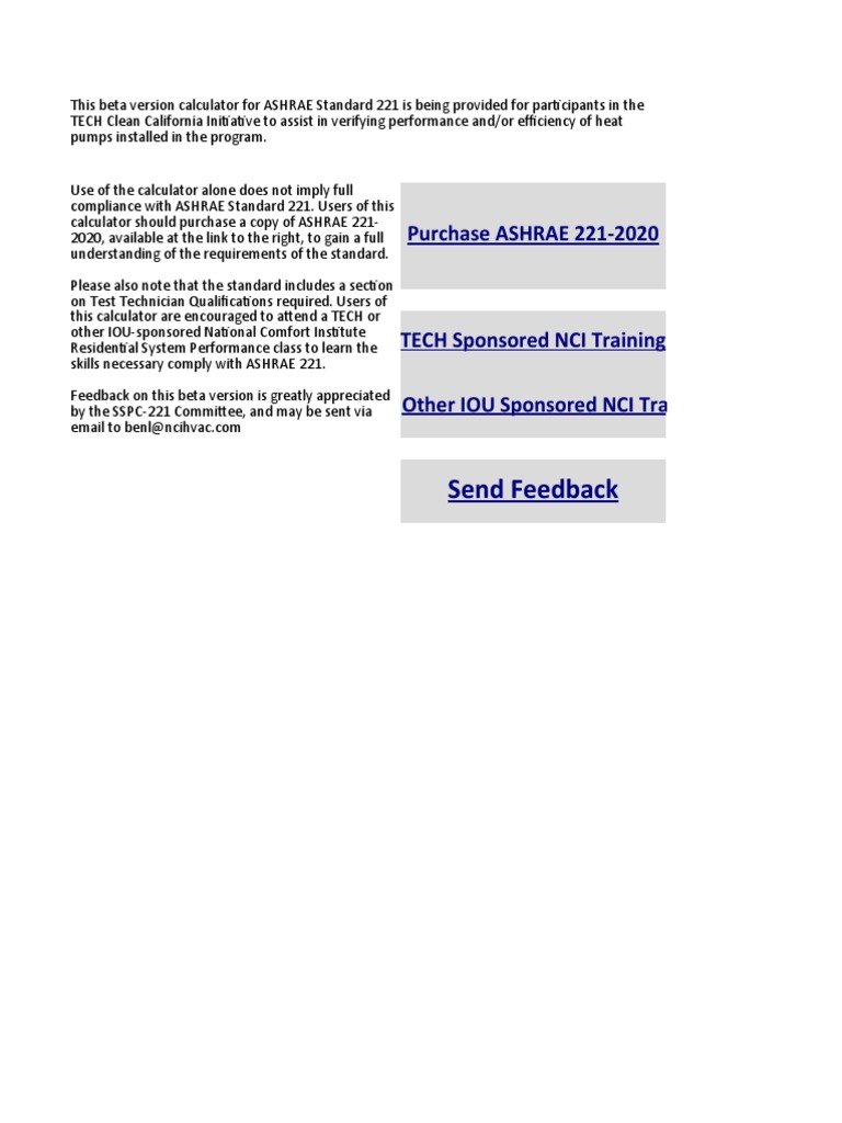 Ashrae 221 Calculator | PDF | Continuum Mechanics | Thermodynamic ...