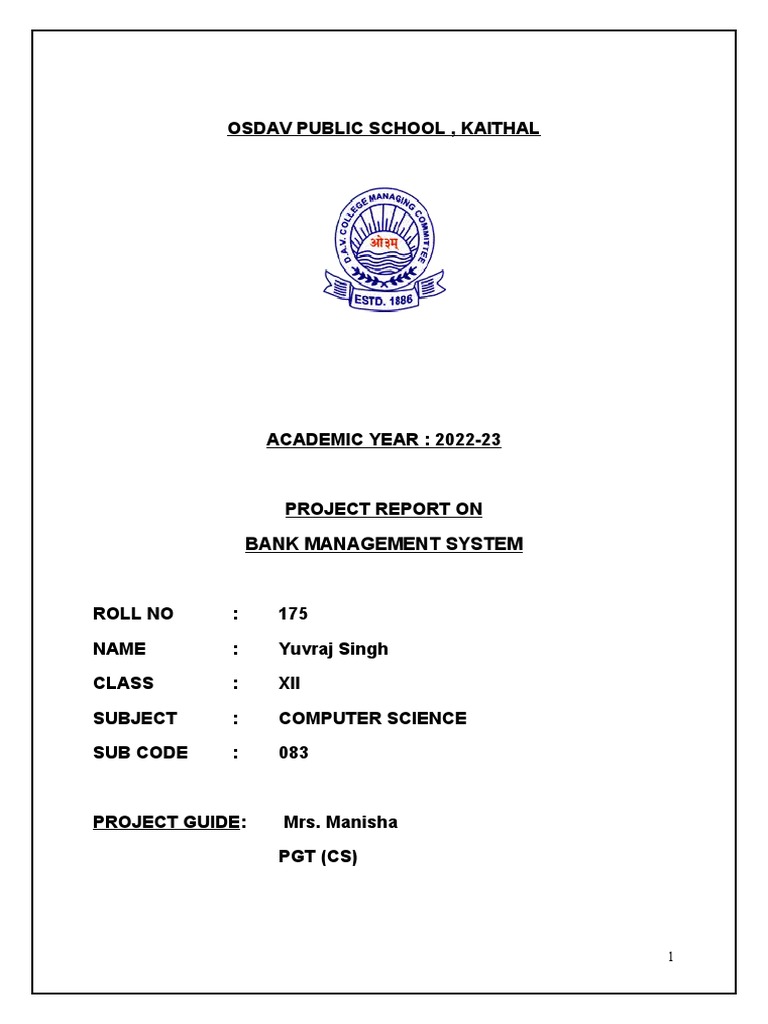 Osdav Public School, Kaithal | Download Free PDF | Software Testing ...