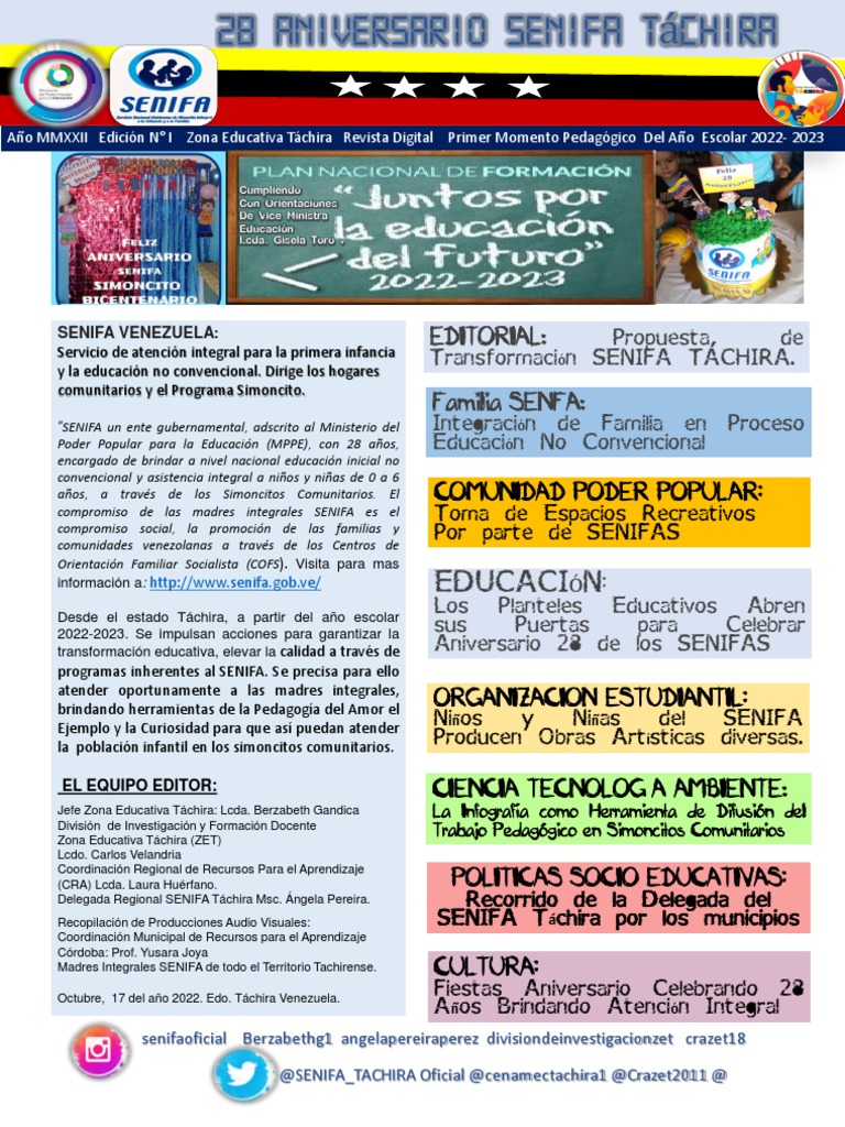 Revista Senifa 2022 | PDF | Educación de la primera infancia | Pedagogía