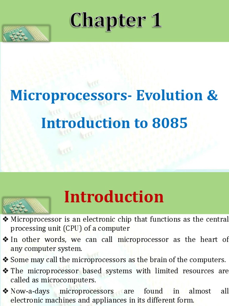 Microprocessors | Download Free PDF | Computer Data Storage | Central Processing Unit