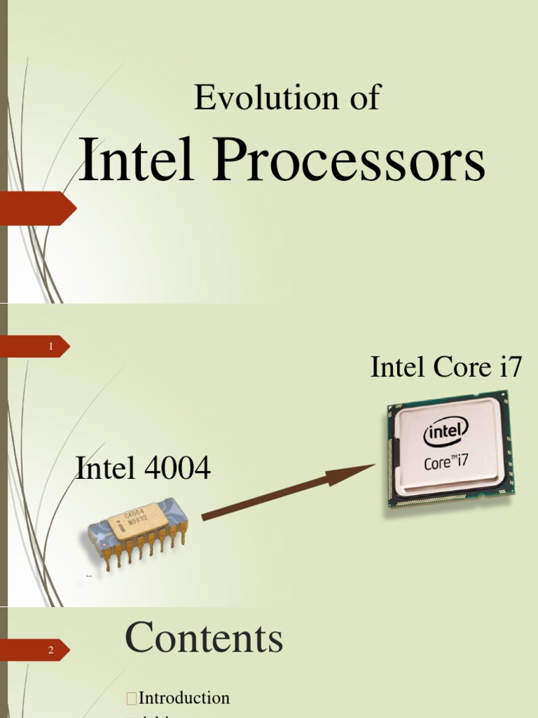 1.2 Evolution of Microprocessor | PDF | Central Processing Unit | Cpu Cache