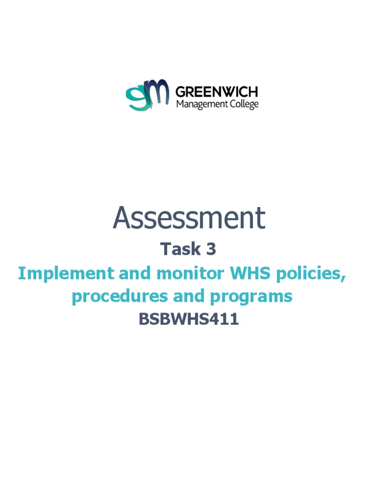 BSBWHS411 Complete | PDF | Occupational Safety And Health | Personal ...