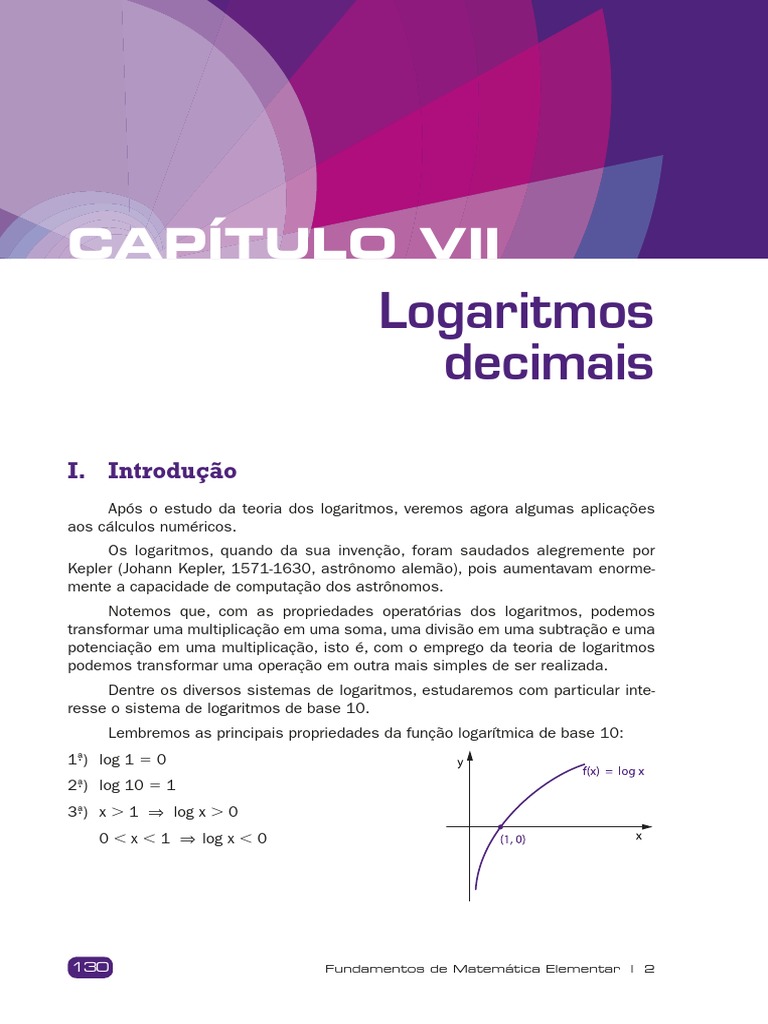 7 - Logaritmos Decimais | PDF | Logaritmo | Decimal