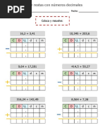 15 Representación Gráfica de Números Decimales | PDF