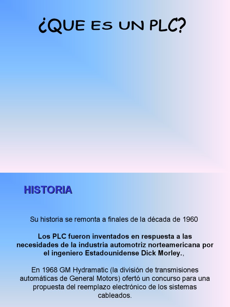 PLC | PDF | Controlador lógico programable | Almacenamiento de datos de ...