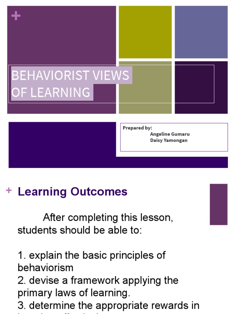 Educ2 - Behaviorist Perspective | PDF | Classical Conditioning | Reinforcement