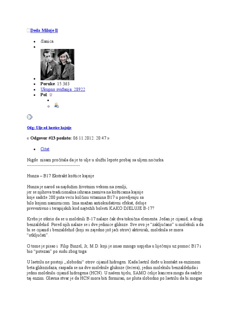 Deda Miloje LL: Poruke: 15.363 Pol | PDF