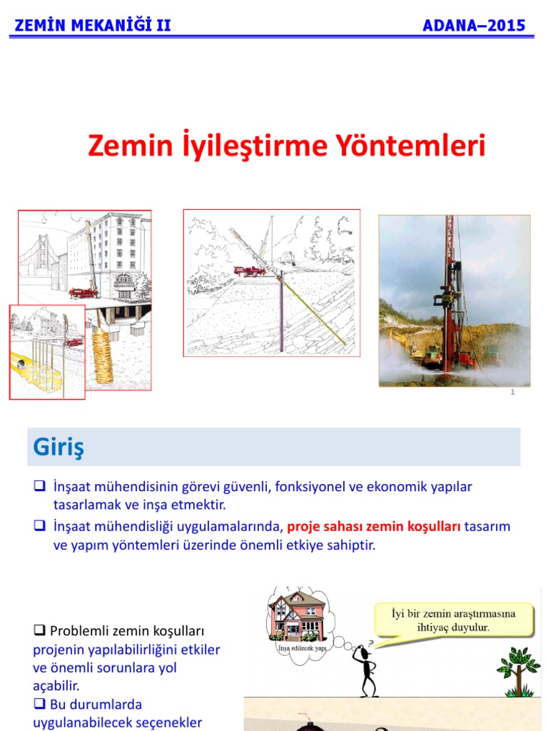 Zemin İyileştirme Yöntemleri 2 | PDF