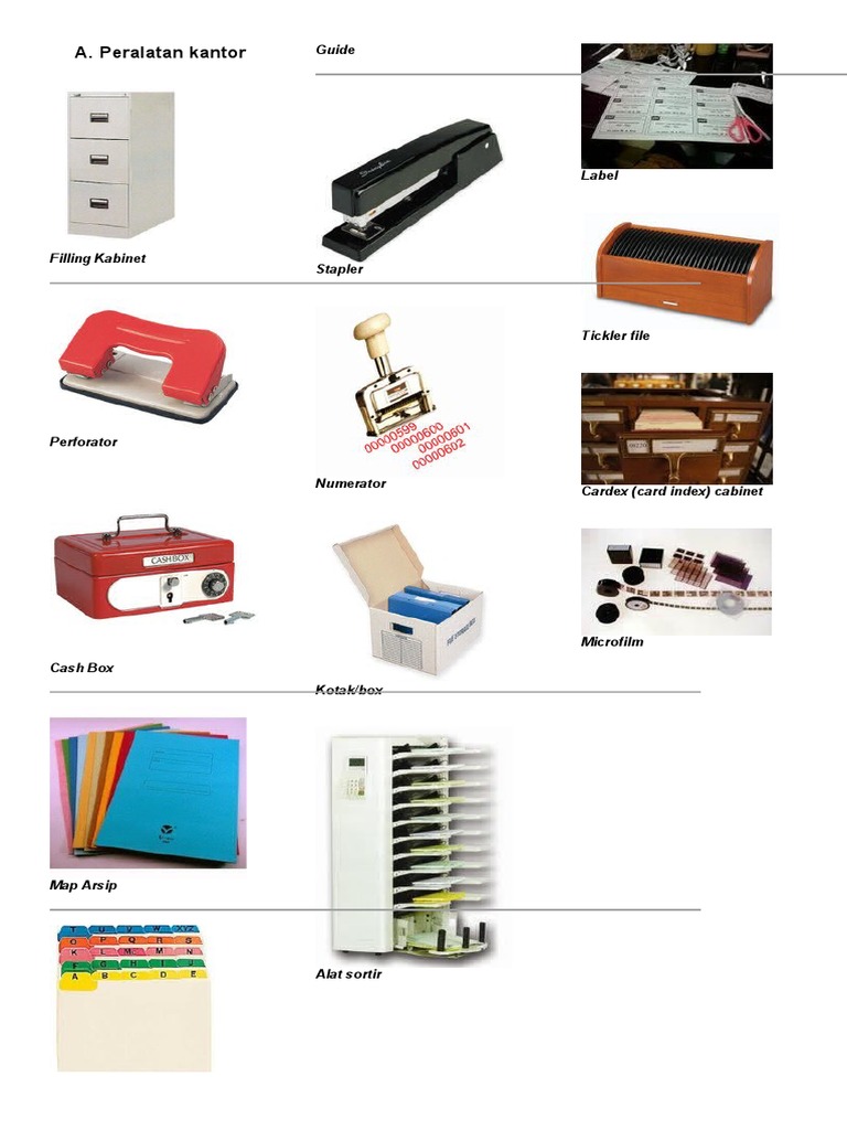 Peralatan Dan Mesin Kantor Dan Interior | PDF