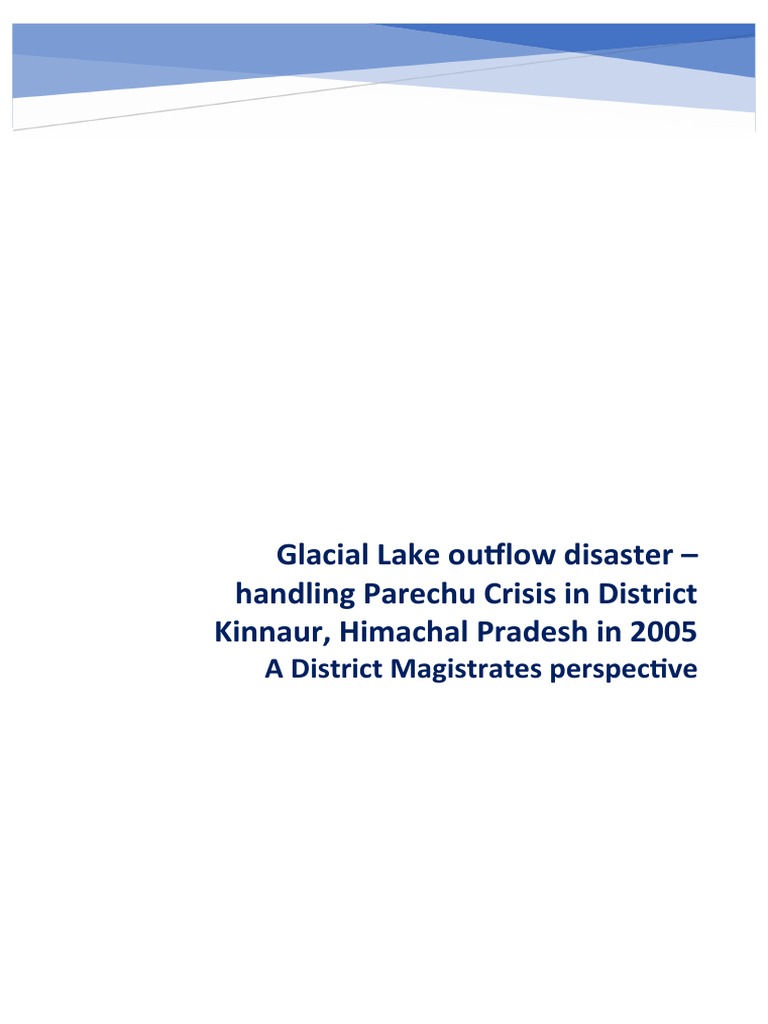 Glacial Lake Outflow Disaster | PDF | Telecommunications | Flood