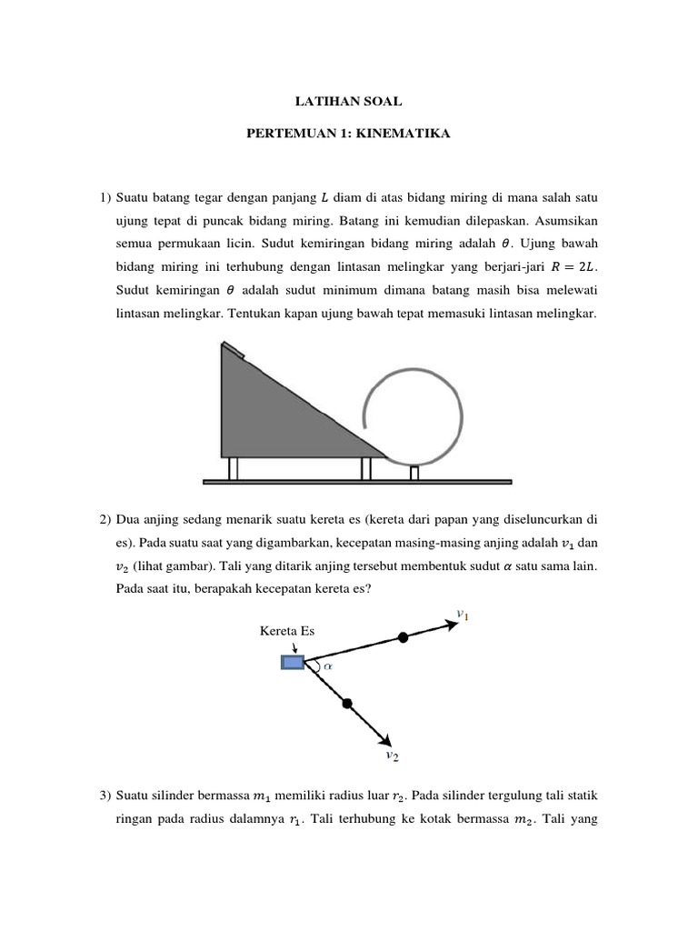 Latihan Soal Kinematika Fisika Dasar | PDF