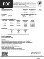 Hydrometer Calibration Chart | PDF | Metrology | Volume