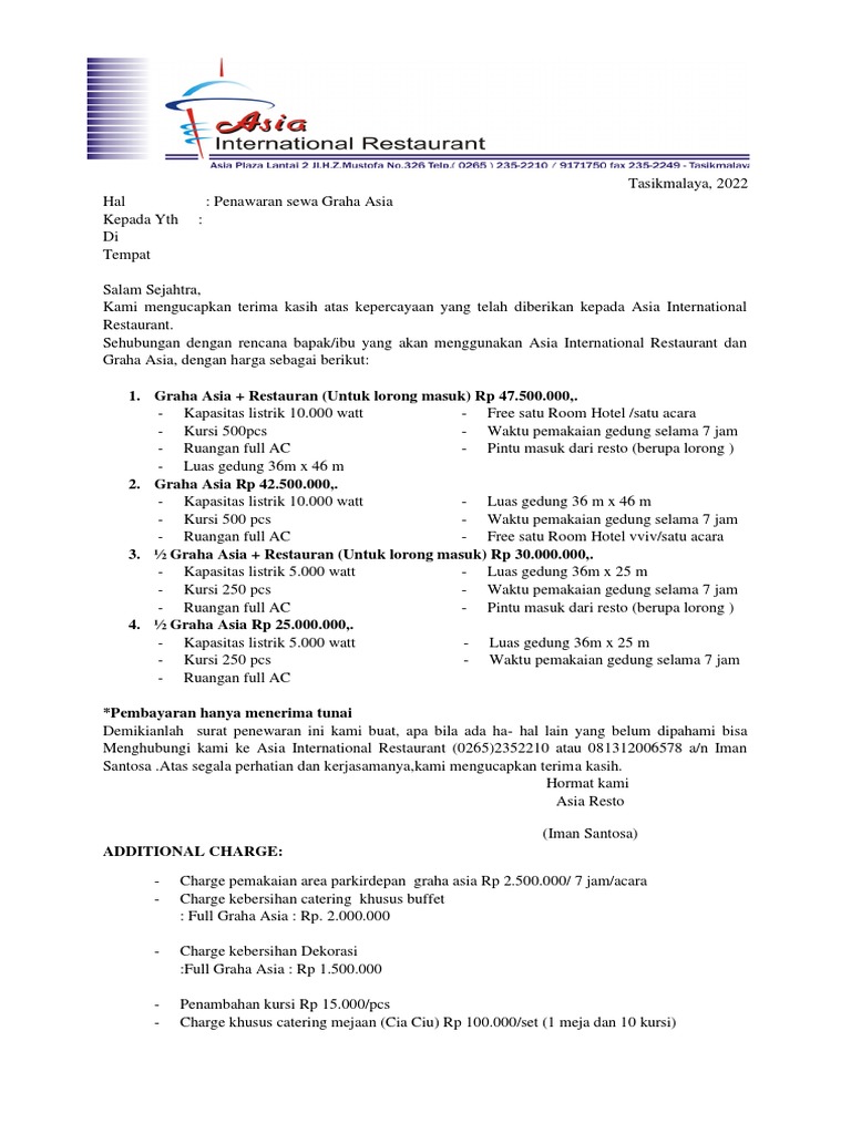 Paket Sewa Graha | PDF