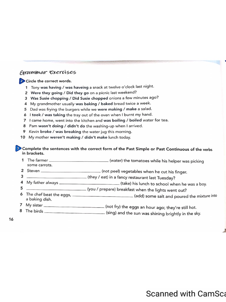 PAST SIMPLE VS PAST CONT English in Use B1 | PDF