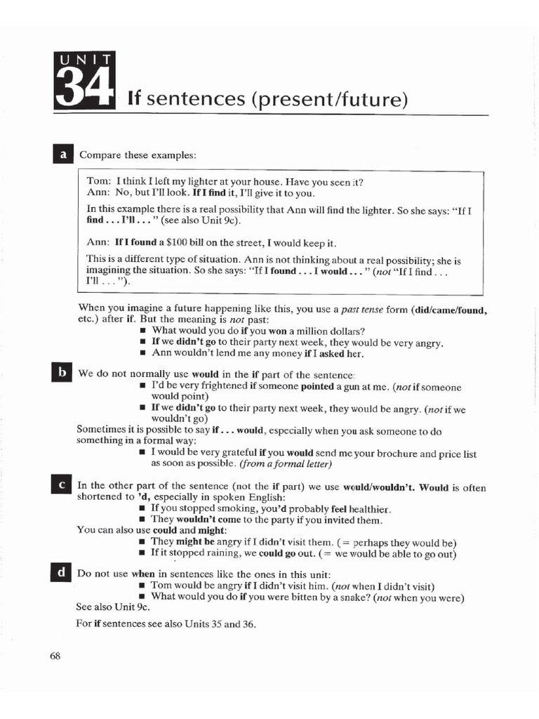 If Sentences | PDF