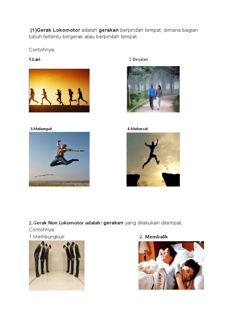 Jenis-Jenis Gerakan Tubuh dalam Olahraga | PDF