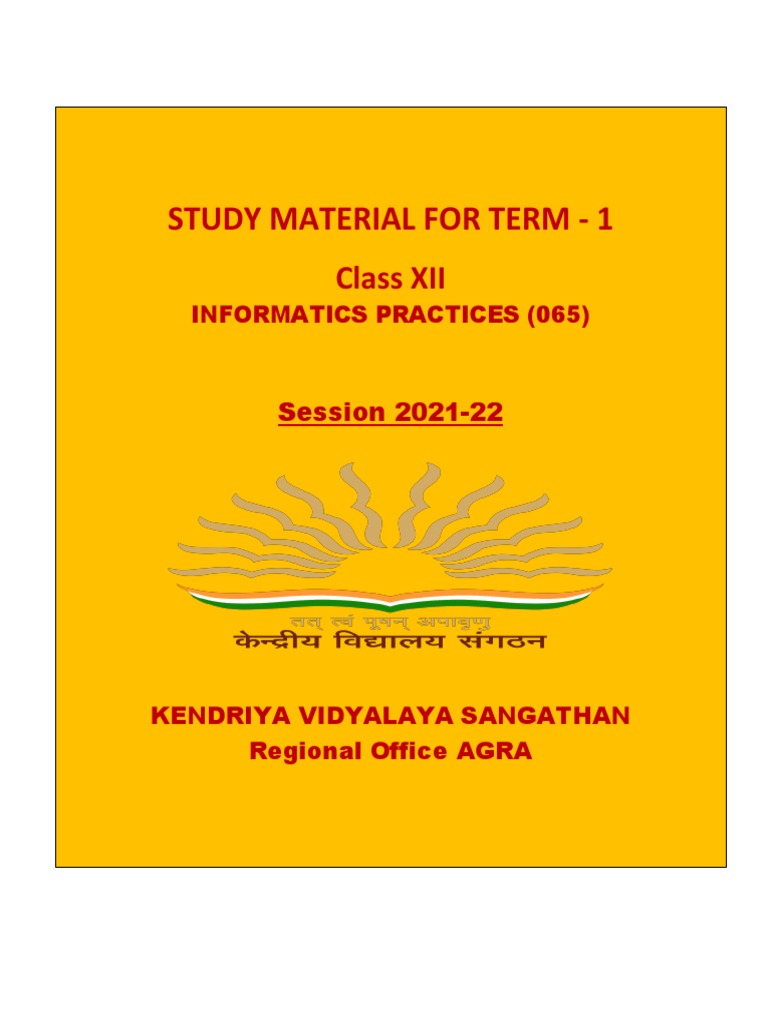 IP TERM-1 Study Material (Session 2021-22) | Download Free PDF | Comma ...