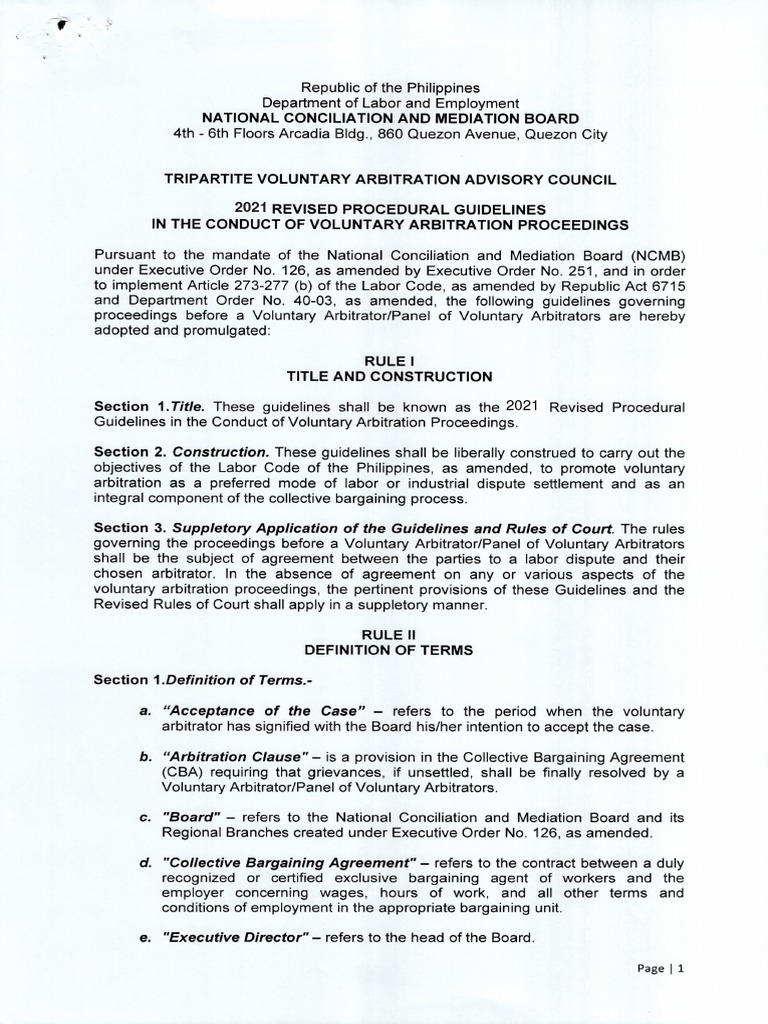 2021 Revised Procedural Guidelines in The Conduct of Voluntary ...