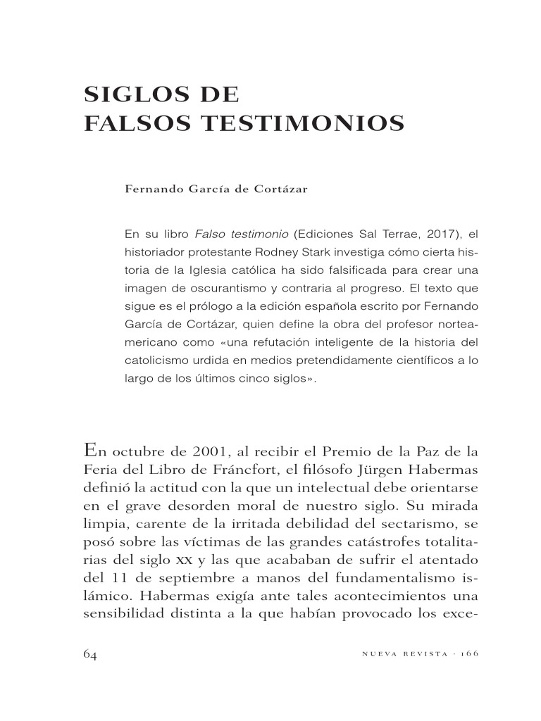 Siglos de Falso Testimonio | PDF | Iglesia Católica | protestantismo
