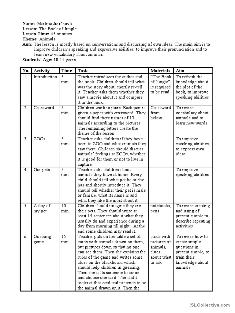 The Jungle Book | PDF | Vocabulary | Cognitive Science