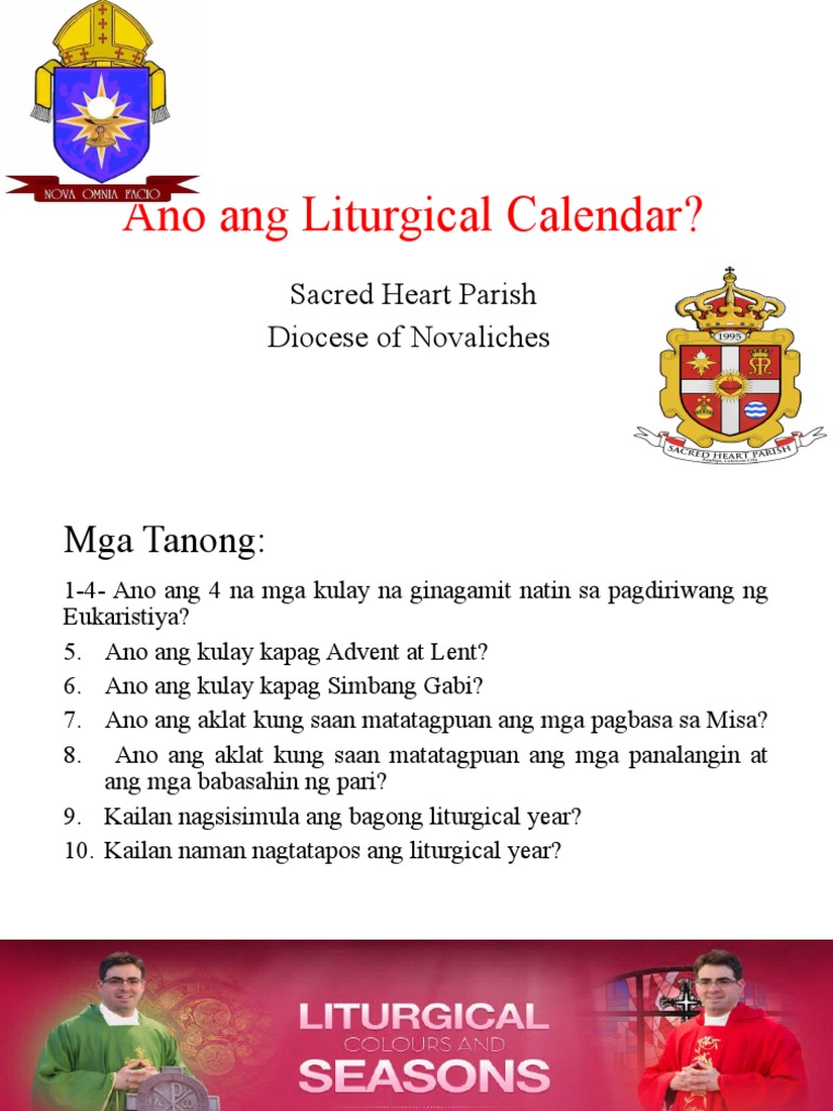 Ano Ang Liturgical Calendar (Autosaved) | PDF