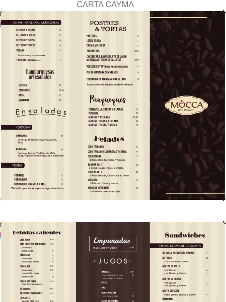 Carta Mocca Cayma 2020 | PDF