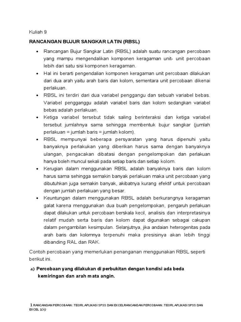 Kuliah 9 Rancangan BSL | PDF