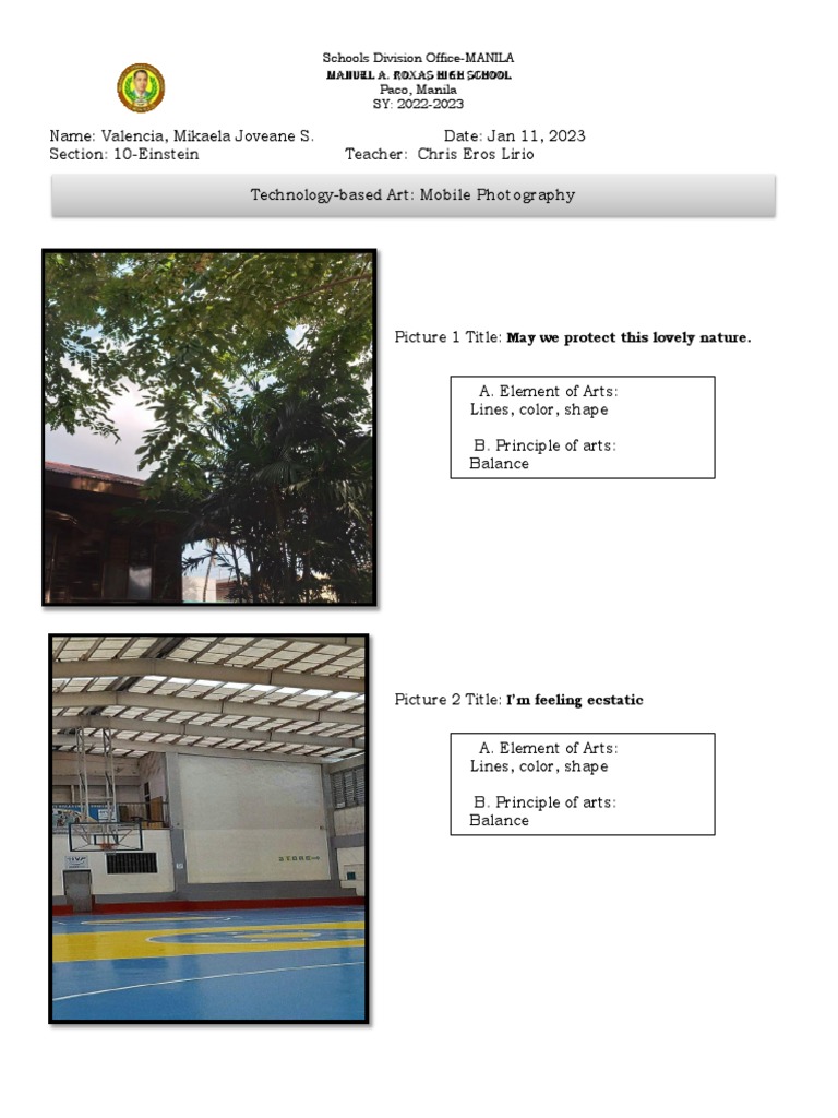 Activity 1 Technology Based Art | PDF