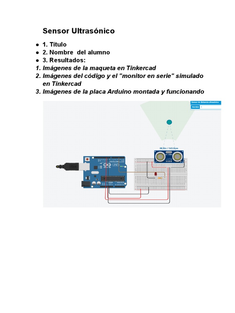 Sensor Ultrasónico | PDF