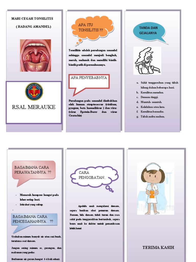 Leaflet Tonsilitis | PDF