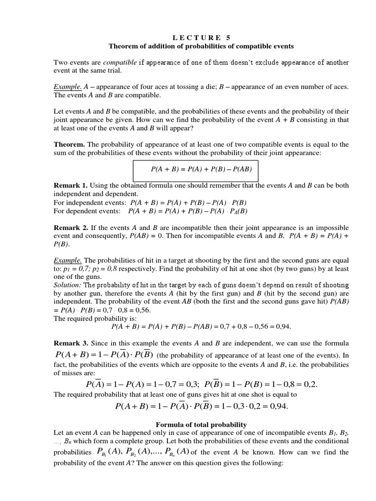 Lecture 5 - STAT - 2022 | PDF | Probability | Hypothesis