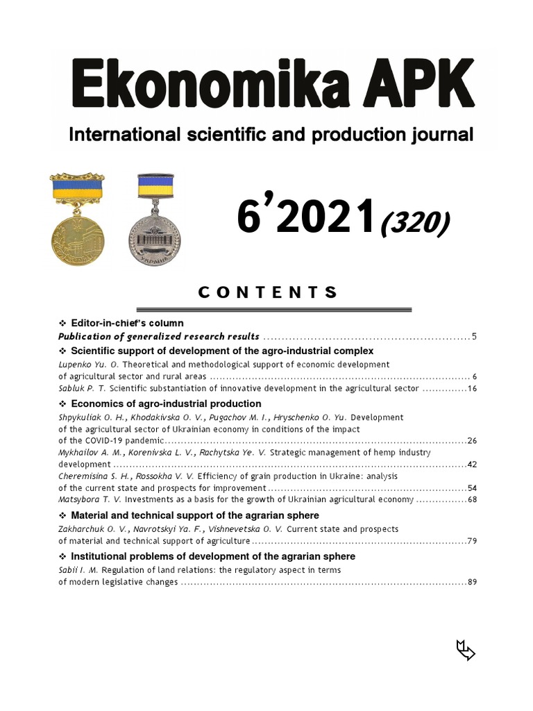 EPAK 6 2021 Zmist ENG | PDF | Economies