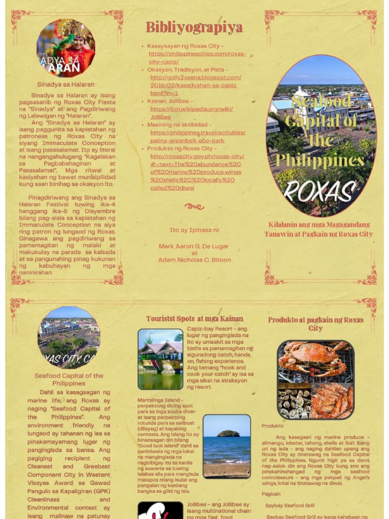 Canvas Roxas City Travel Brochure | PDF