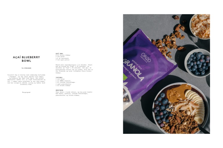 Acai Bowl Opskrift | PDF