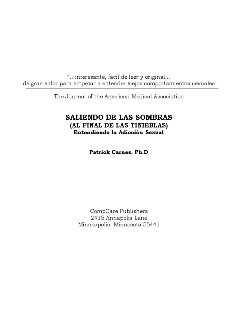 Saliendo de Las Sombras Patrick Carnes | PDF | La dependencia de ...