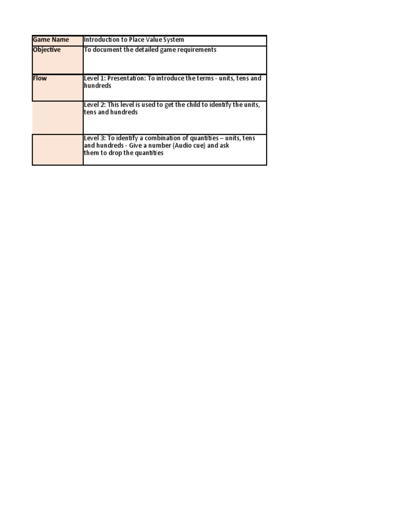 Srs-Place Value Finding Game | PDF | Application Software | Databases
