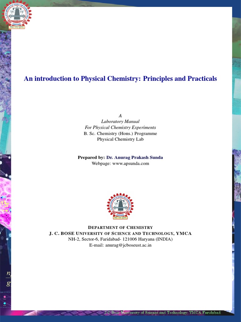 Physical Chemistry Lab Manual-BSc | Download Free PDF | Chemistry ...