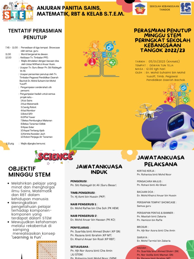 Brosur Perasmian Penutup Stem 22 | PDF