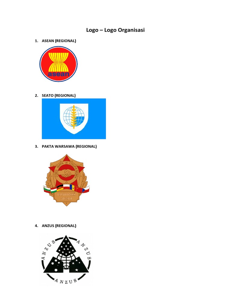 Regional Organization Logos Overview | PDF | Technology & Engineering